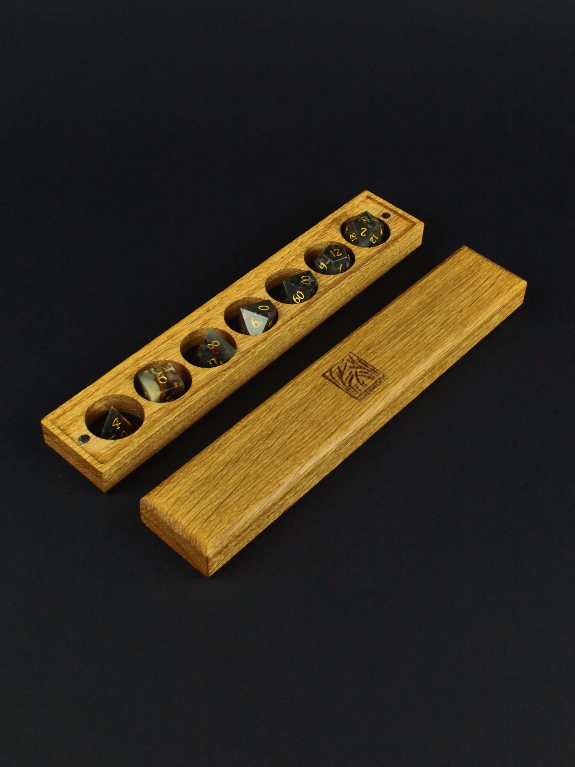 Oak Artisan Dice Vault - Silverwood Gaming
