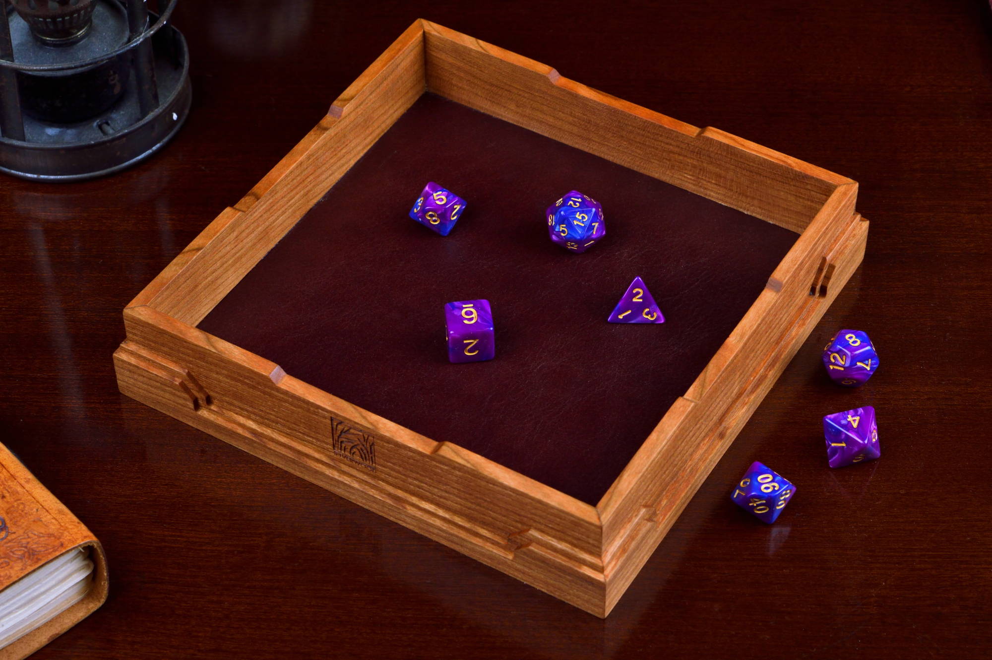 Cherry Stout-Heart Dice Tray | Made in the UK | Silverwood Gaming