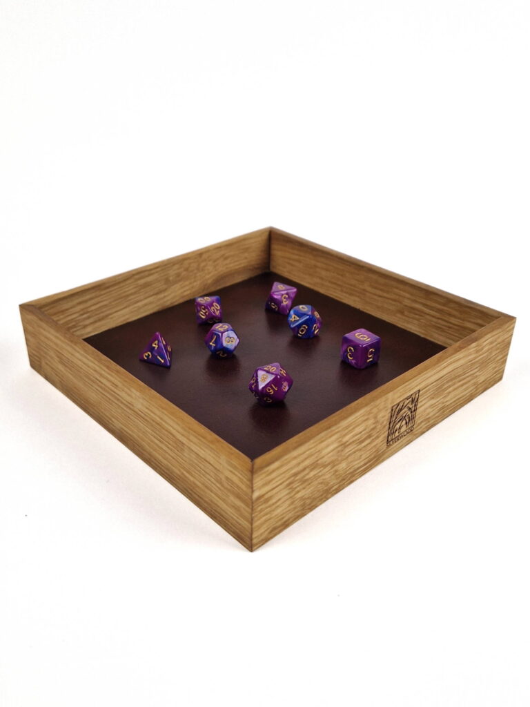 Oak Artisan Dice Tray - Silverwood Gaming